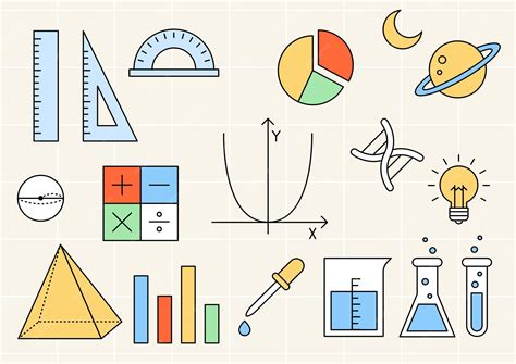Premium Vector Vector Illustration Of Math And Science