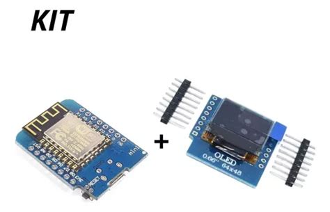 Kit Wemos D1 Mini Wifi Esp8266 Shield Pantalla Oled 066 Mercadolibre