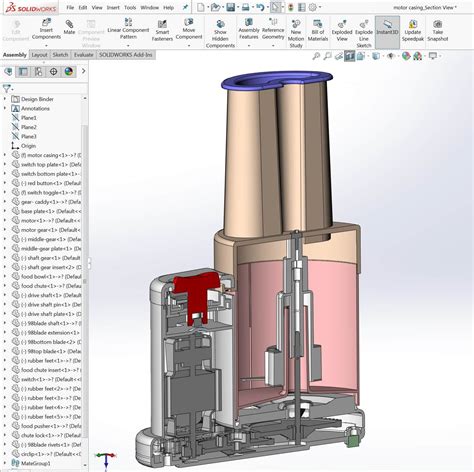 Customized Solidworks Section View Using Parallel To Screen Planes Customized Solidworks Section View Using Parallel To Screen Planes