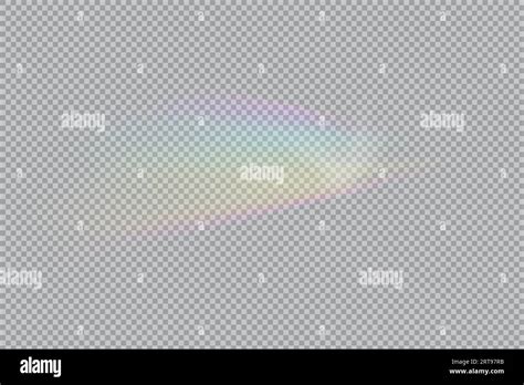 Prism Rainbow Light Overlay Light Effect Stock Vector Illustration In