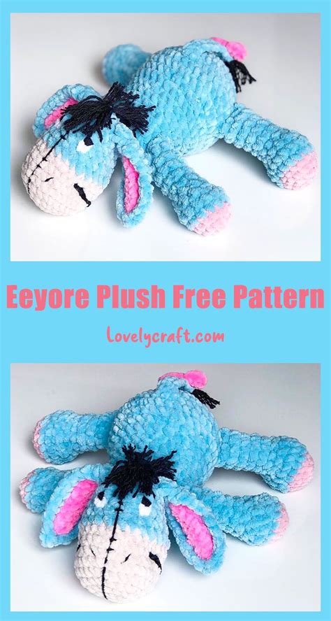 Eeyore Plush Amigurumi Free Crochet Pattern Crochet Toys Free