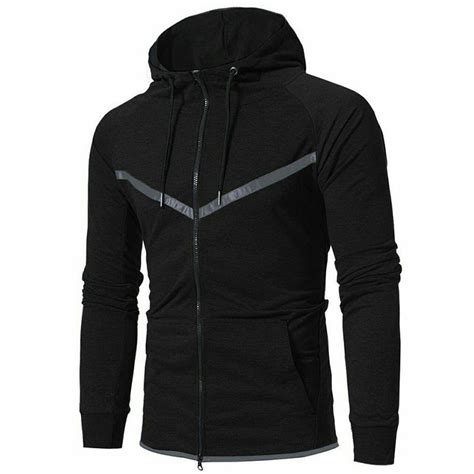 Jual Promo Jaket Sweater Polos Hoodie Jumper Hitam Seven Jaket