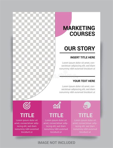 Marketing Courses Promotion Flyer Template Design Stock Vector Illustration Of Smart Provide