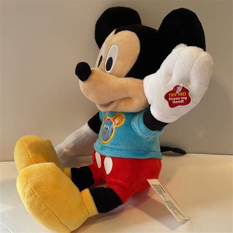 Disney Toys Nwt Disney Talking Mickey Mouse Plush Toy Poshmark