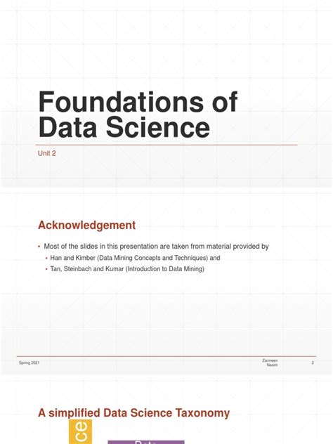 foundations of data science unit 2 pdf