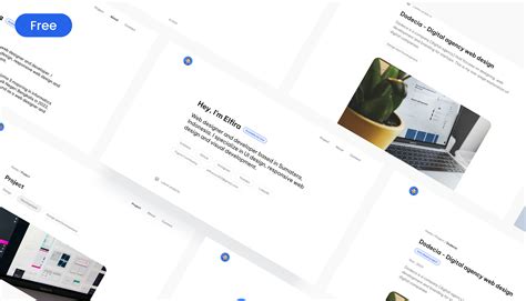 web portfolio ui figma