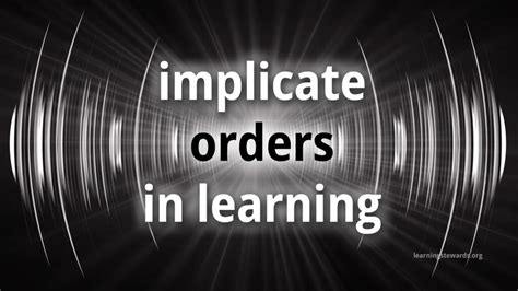 Implicate Orders In Learning Learning Stewards