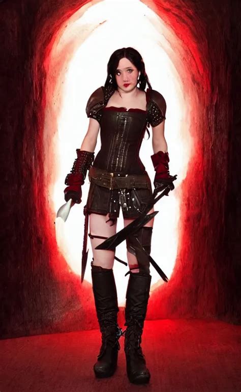Epic Fantasy D And D Female Halfling Rogue Riding On Top Stable Diffusion