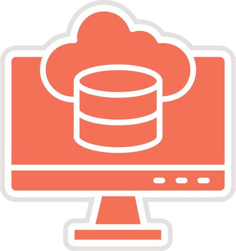 Cloud Database Icon Design Illustration 50452275 Vector Art At Vecteezy