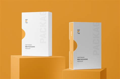Free Software Box Mockup Slip Case Edition Mockupnest Free