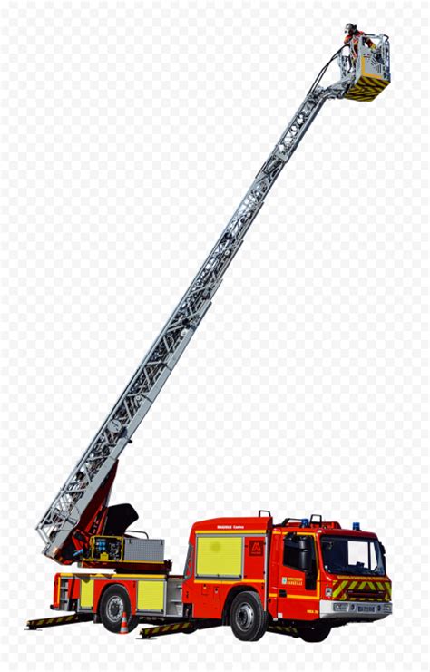 HD Fire Firefighter Truck Ladder PNG Citypng