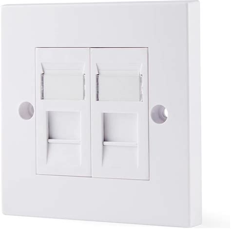 Rhinocables Ethernet Faceplate Single 1 Port Double 2 Way Quad 4 Way