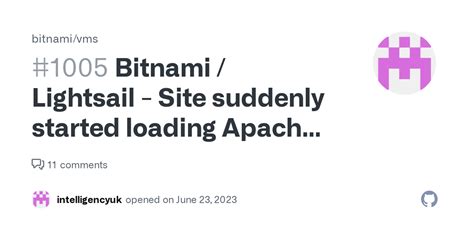 Bitnami Lightsail Site Suddenly Started Loading Apache2 Debian