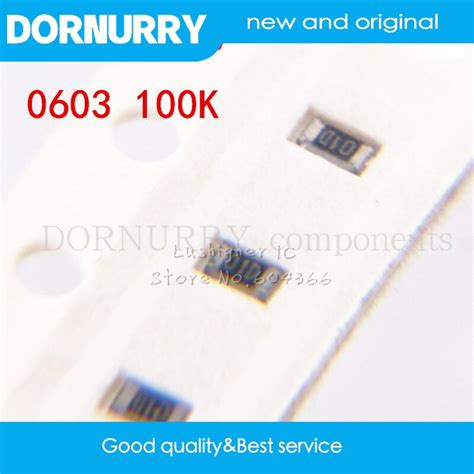 300pcs 0603 Smd Resistor 5 100k Ohm 104 1003 100k Grandado