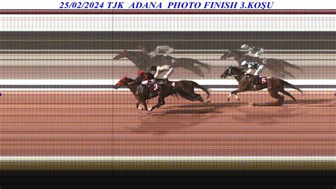 Adana 3 Koşu Foto Finish Resmi 25 Şubat 2024 Pazar