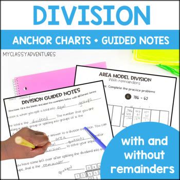 Division Anchor Chart And Practice Pages By MyClassyAdventures TPT
