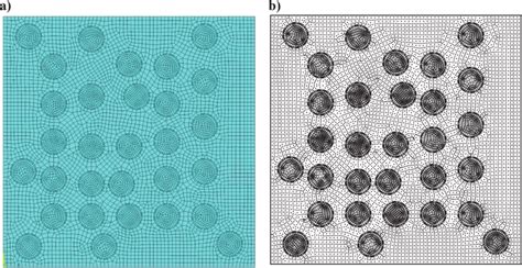 The Finite Element Discretization Of The Square Domain With 30 Circular Download Scientific