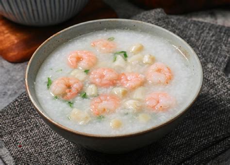 虾仁干贝粥 干贝海鲜粥 随意云