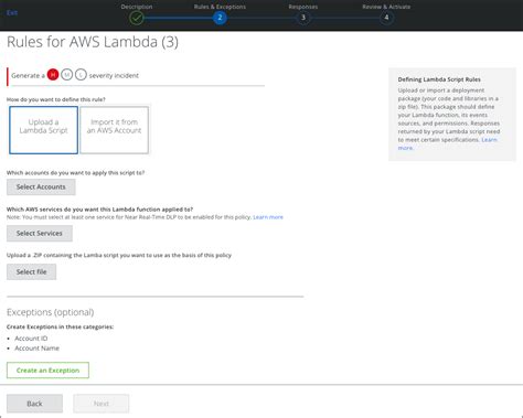 associate lambda based policy to a custom aws service skyhigh security