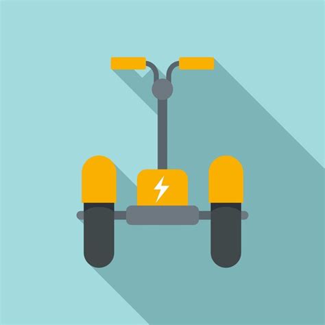 Icône De Scooter électrique Illustration Plate De Licône Vectorielle