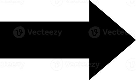 Black Arrow Direction Icon 52925610 Png