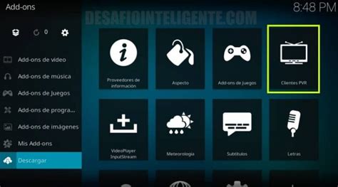 PVR IPTV Simple Client en Kodi Guía de instalación 2025 Desafío