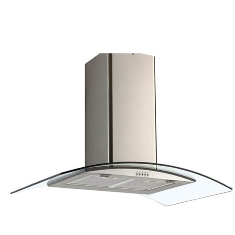 Falco 90cm Curved Glass Extractor Stainless Steel Fal 90 38sg
