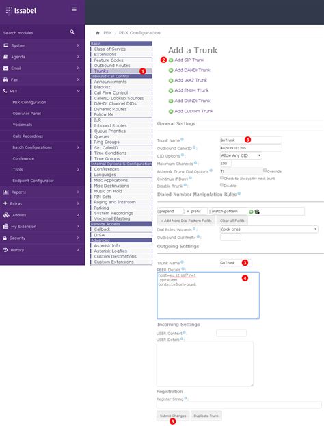 User Manual Ip Pbx Configuration Issabel Gotrunk