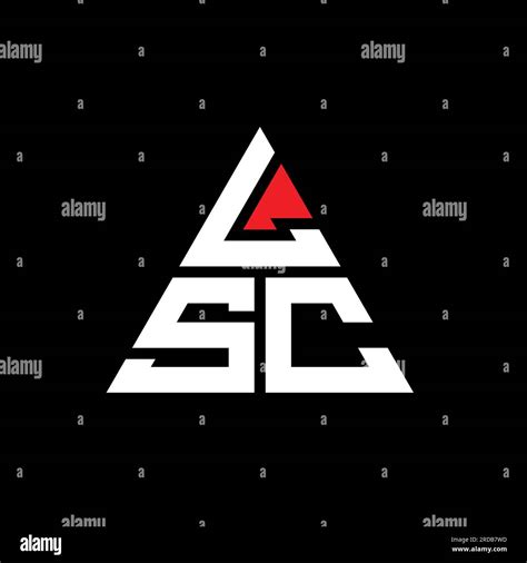 Lsc Triangle Letter Logo Design With Triangle Shape Lsc Triangle Logo