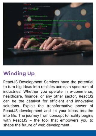 Reacting With React Can ReactJS Development Transform Big Ideas Into Realities PDF