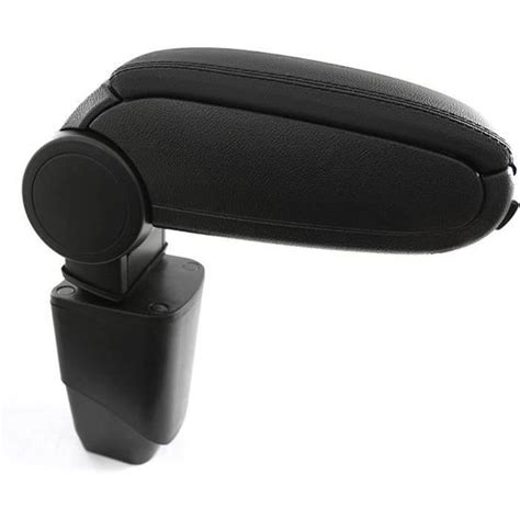 Accoudoir Console Centrale Boîte Rangement Cuir Noir À Cdiscount