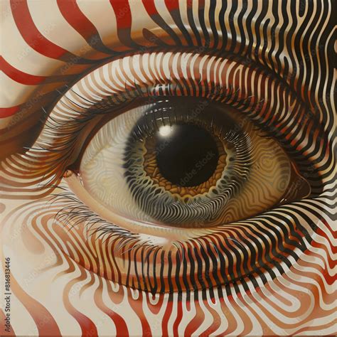 Psychedelic Line Optical Illusion Patterns The Abstract Designs Play With Depth And Perspective