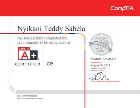 Comptia Healthcare It Technician Certificate Ppt