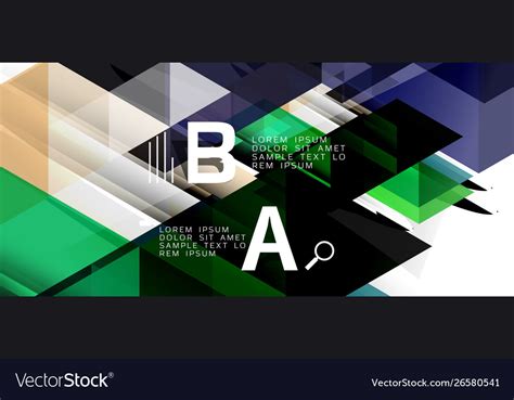 Colorful Repeating Triangles Modern Geometric Vector Image