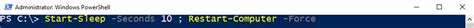 Powershell Using Restart Computer To Restart Your Computer And Remote Computers Sid 500com