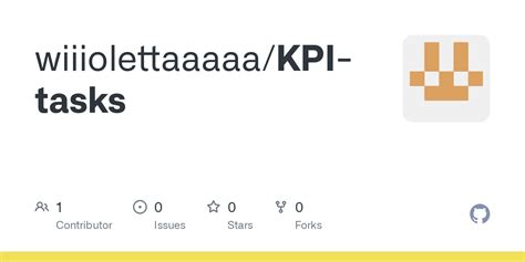 GitHub Wiiiolettaaaaa KPI Tasks