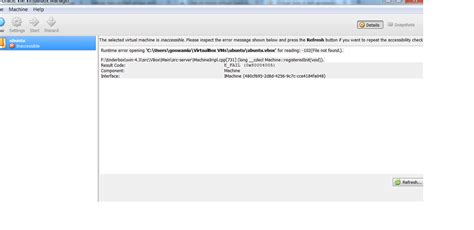 VirtualBox Virtual Machine Is Suddenly Not Accessible Super User