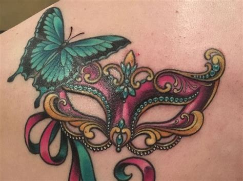 Tatuajes De Máscaras Venecianas En Varios Estilos Y Colores Tatuantes