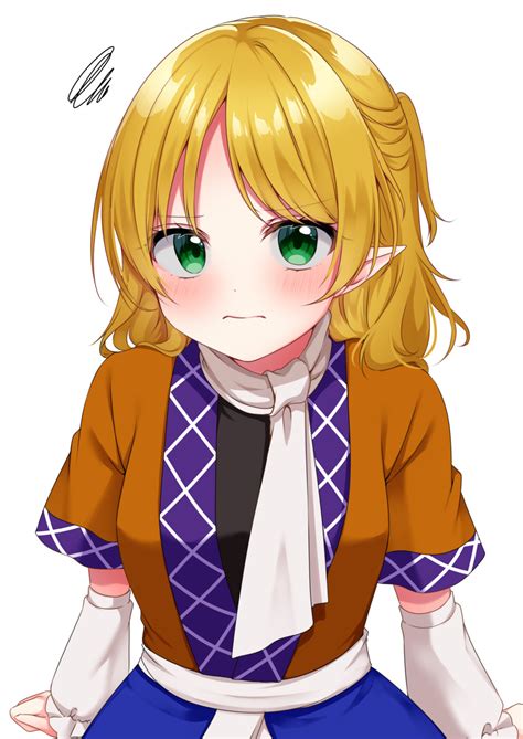 Safebooru 1girl Absurdres Bangs Blonde Hair Blush Closed Mouth Eyes