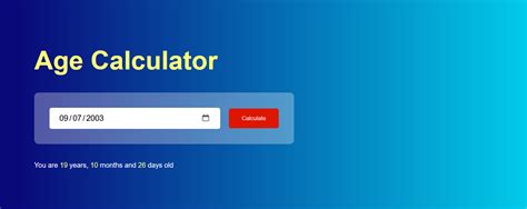 Javascript Age Calculator Issue Tusharkesarwani Front End