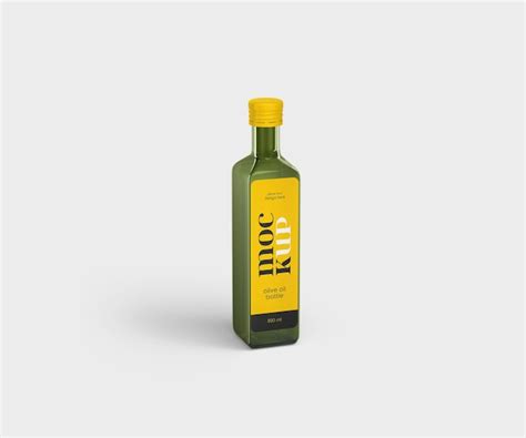 Premium PSD Olive Oil Bottle Mockup