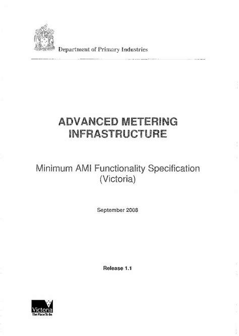 Pdf Advanced Metering Infrastructure Energy · Advanced Metering Infrastructure Minimum Ami