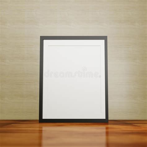 Photo Frame Mock Up 3d Illustration Image Stock Illustration Illustration Of Retro Realistic