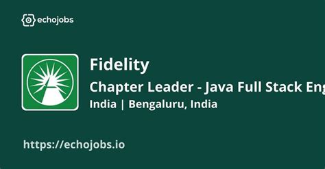 Hiring Chapter Leader Java Full Stack Engineering India Bengaluru