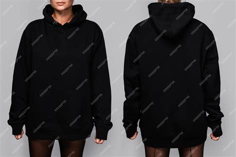Premium Photo Front And Back Views Of A Woman Wearing A Black