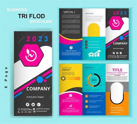 Premium Vector Creative Modern Trifold Business Brochure Template Corporate Minimalist Folding