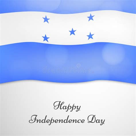 Ejemplo Del Fondo Del Día De La Independencia De Honduras Ilustración