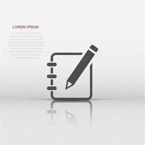 Bloc Notes Modifier Le Document Avec Licône De Crayon Illustration