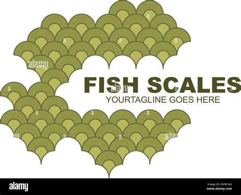 Fish Scales Vector Illustration Design Template Stock Vector Image