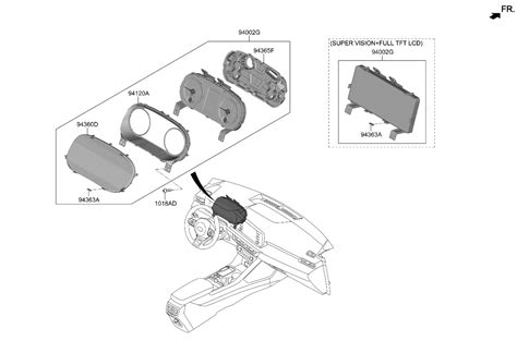 94011l3400 Genuine Kia Cluster Assy Instrum